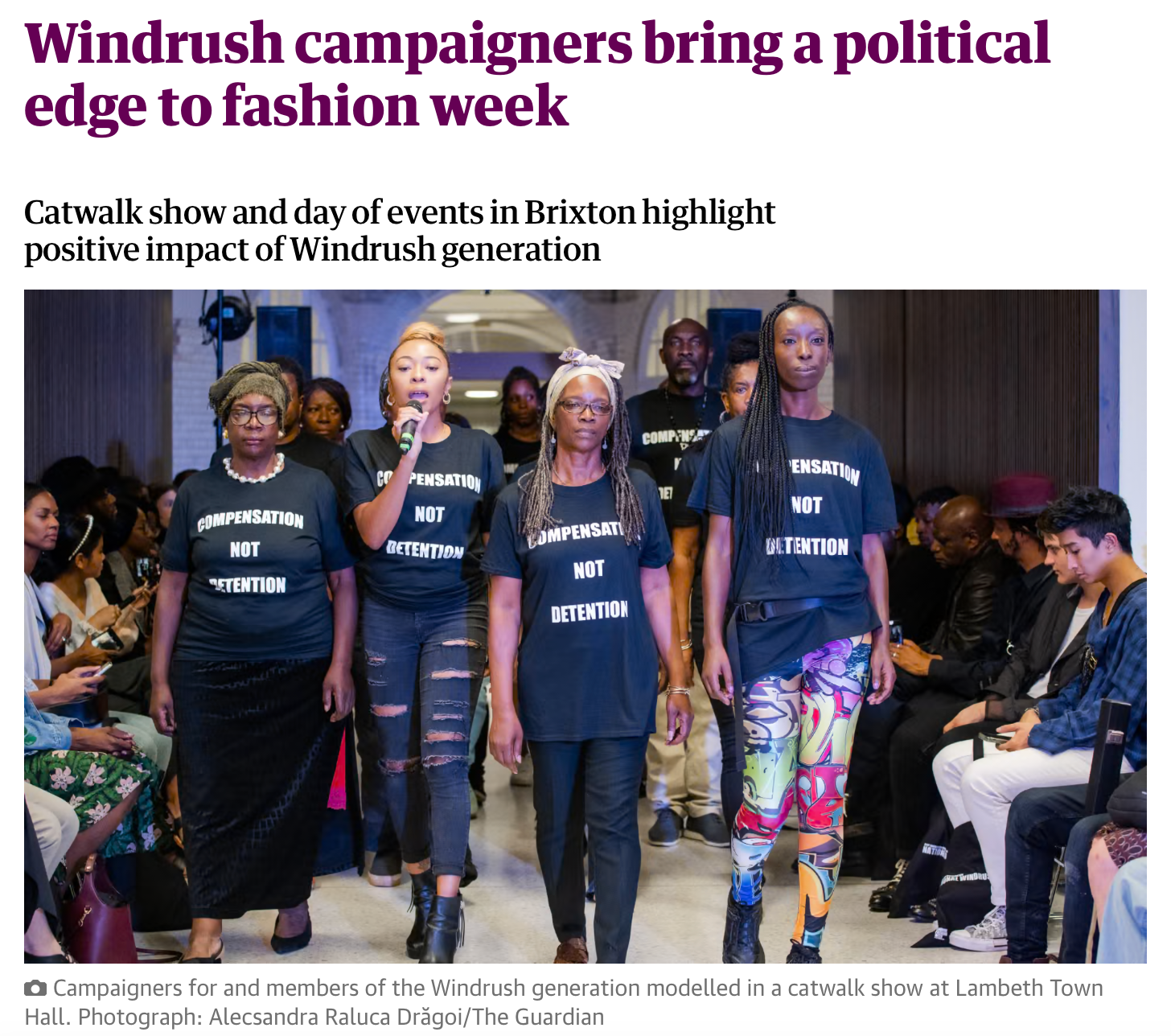 Scotland's first black supermodel Eunice Olumide