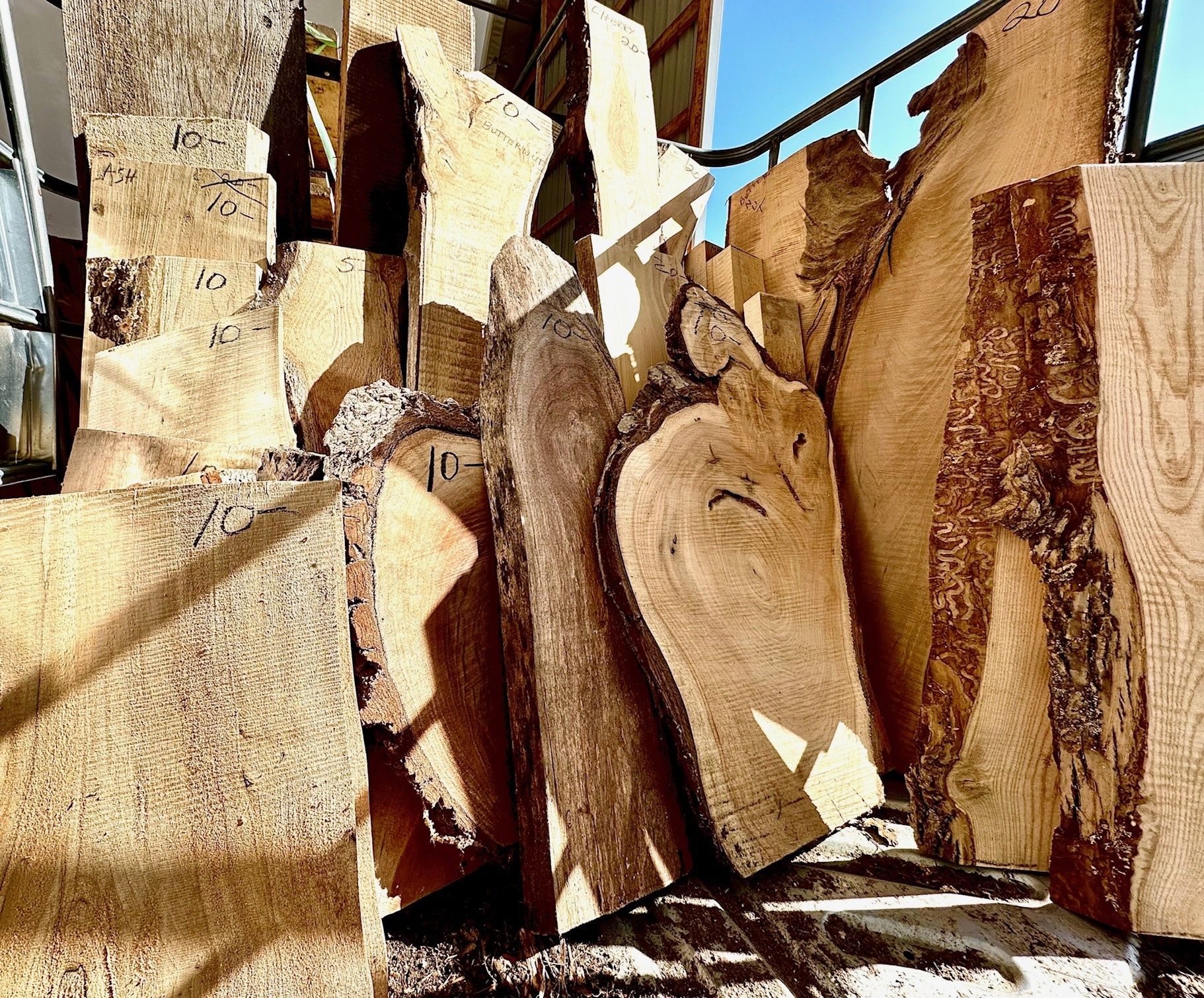 Live Edge slabs / furniture 705-344-9907 Kirkfield.