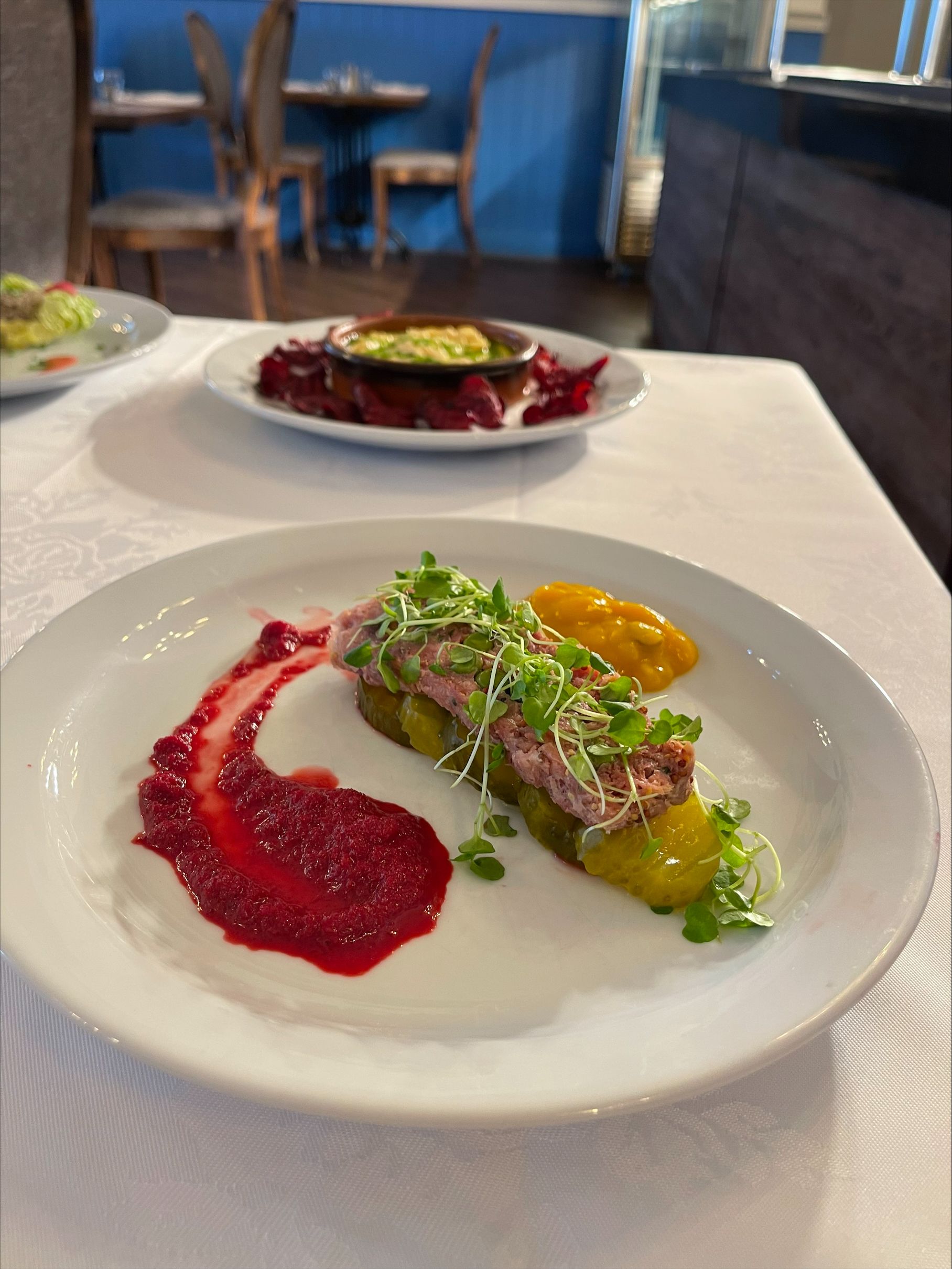 A restaurant close to the historic dockyard Portsmouth