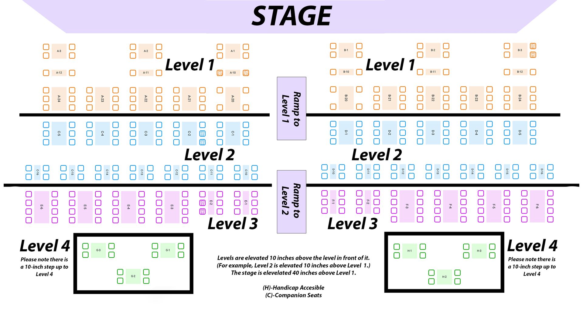 Seating Chart | Magic & Wonder Dinner Theater Paradise, PA