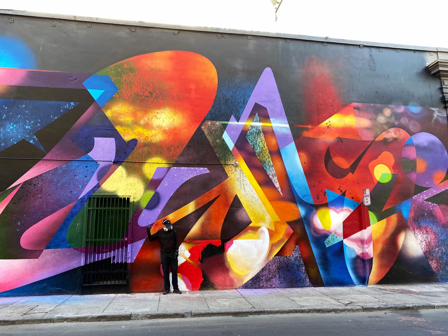 Mural artwork of Jurne, graffiti street art