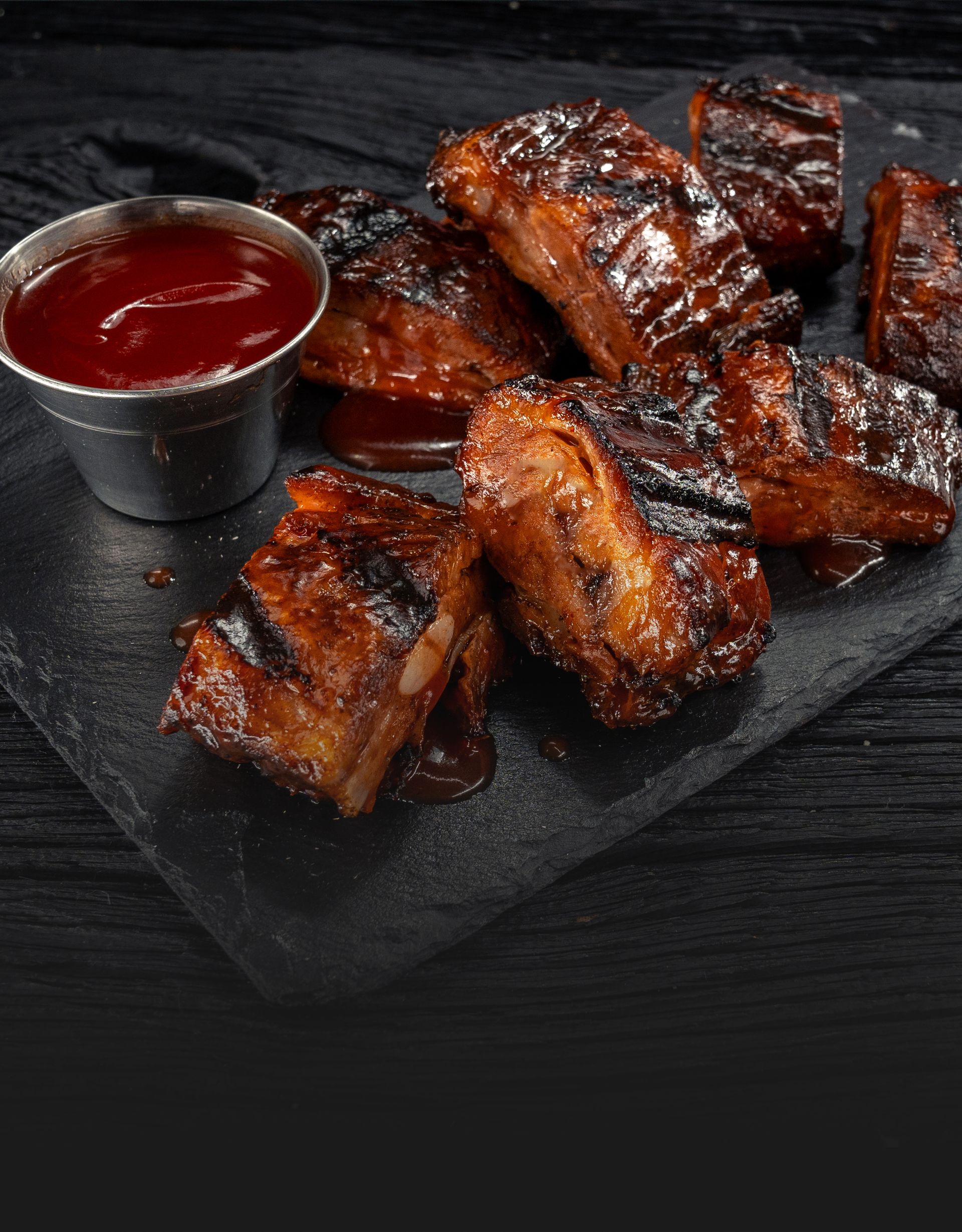 Famous BBQ | Happy's Pizza – Ribs, Wings, and More