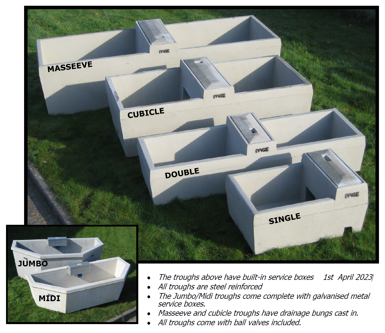 Quality concrete troughs | Crediton