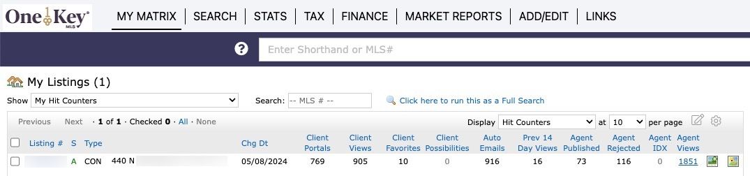 Core Logic Matrix™ | OneKey® MLS
