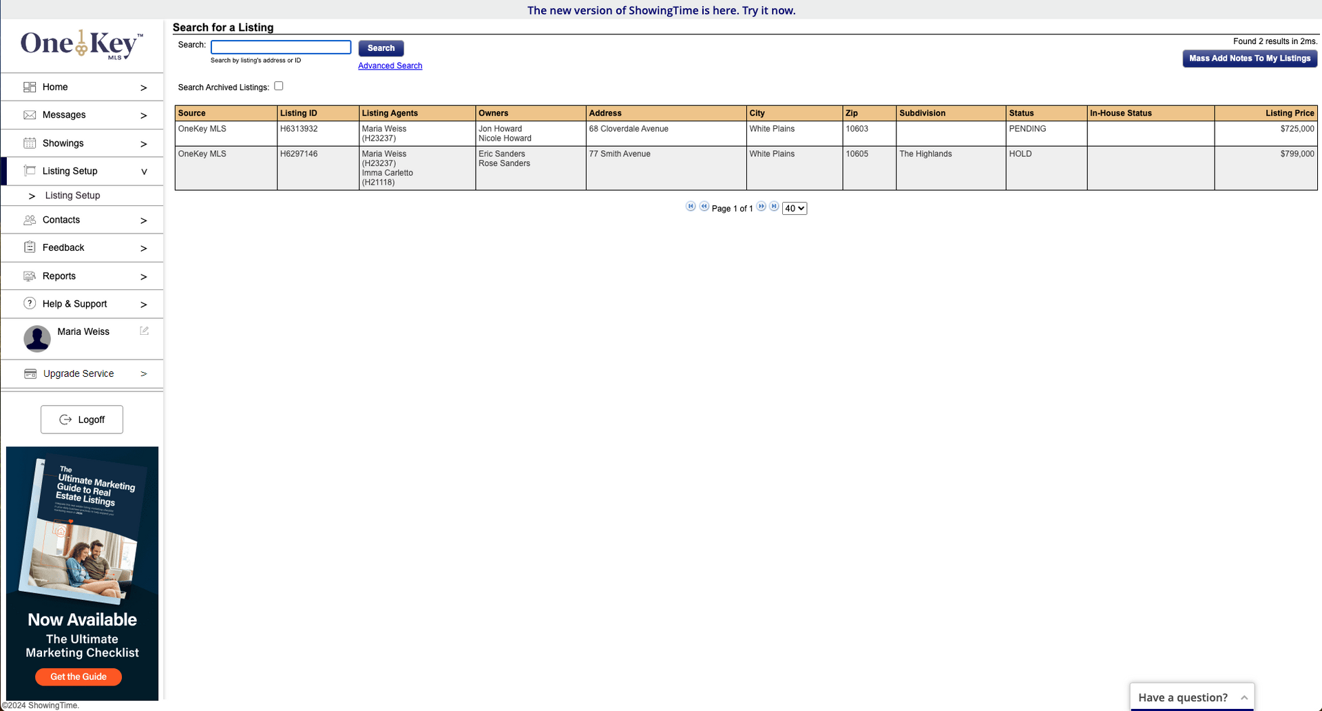 Showingtime® for the MLS | OneKey® MLS