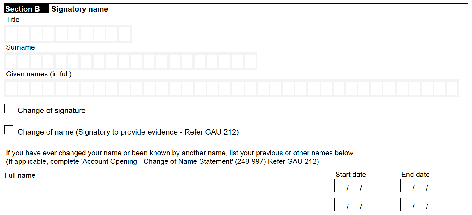 NAB Specimen Signature Card | Step-by-Step Guide