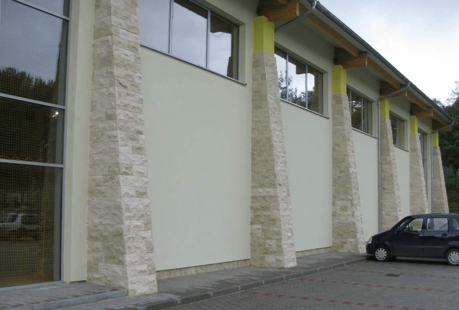 Coursed Limestone Cladding - Random | Real Stone Cladding UK
