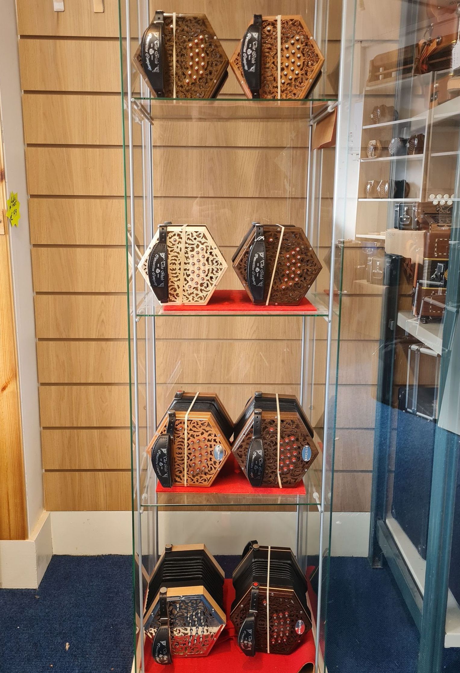 The Irish Concertina Company | Glass Case