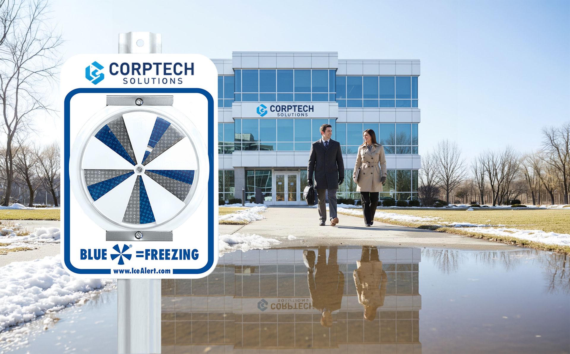 Customize IceAlert® With Your Logo | IceAlert® Temperature Sensitive Signs