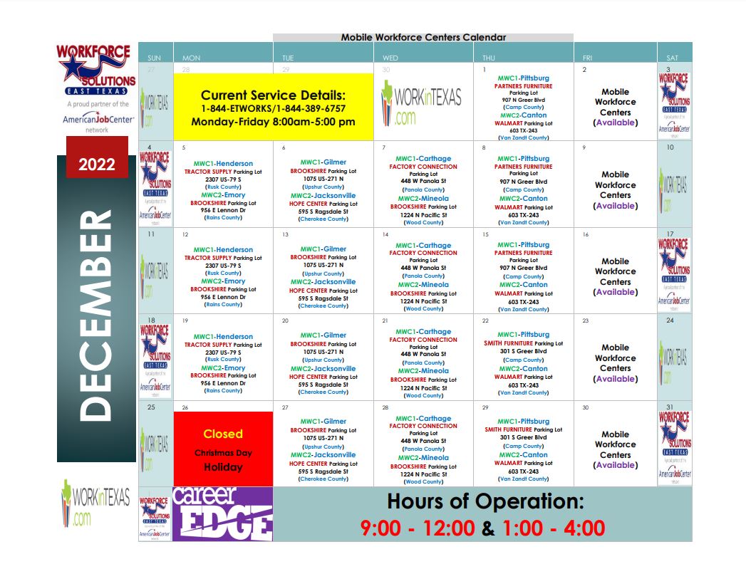 Mobile Workforce Centers