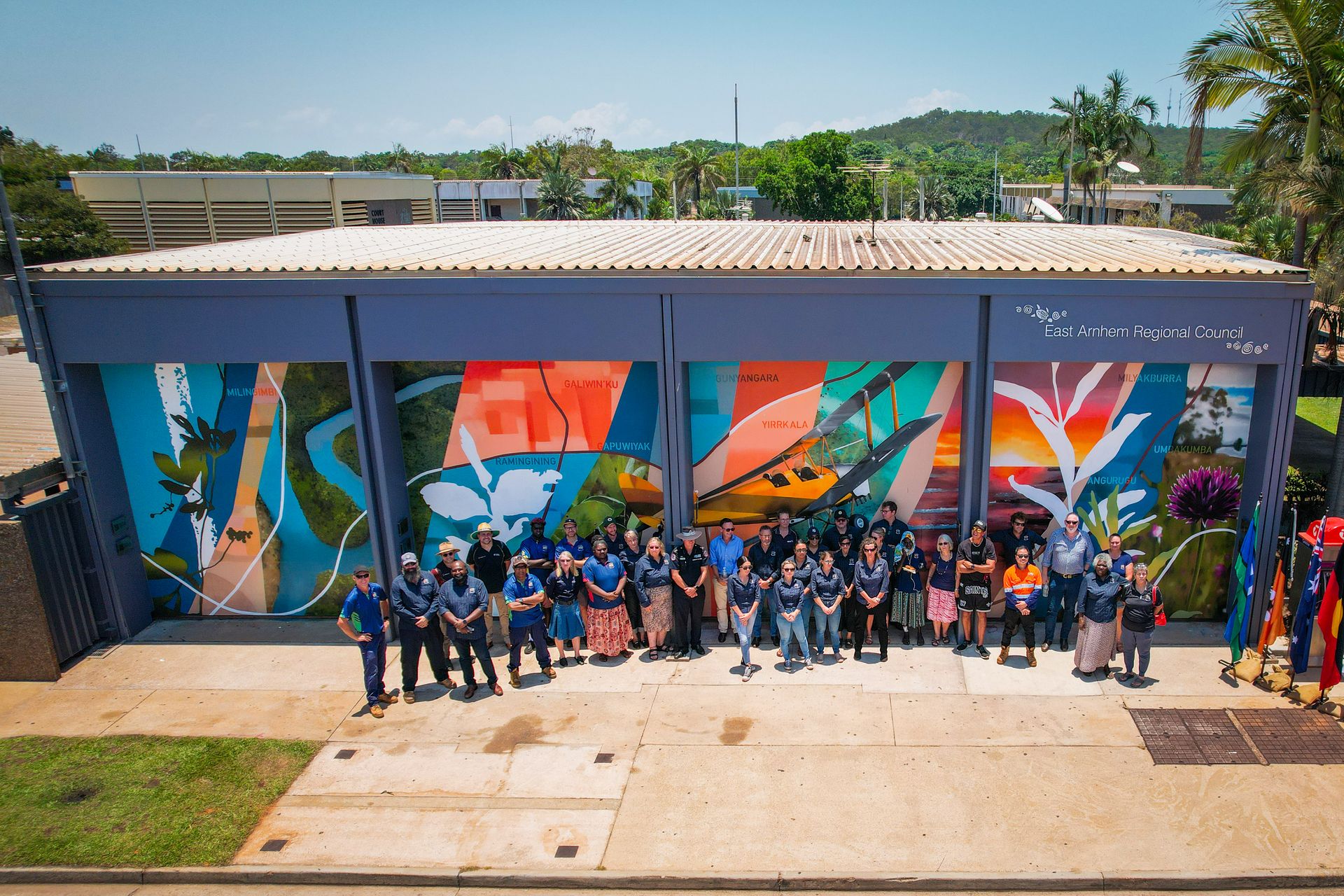 Throwback to the launch of the East Arnhem Regional Mural in Nhulunbuy
