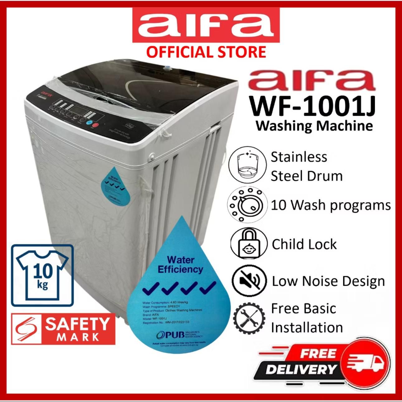 Midea 9.5kg Top Load Washing Machine MA200W95