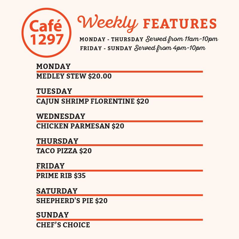 Cafe 1297 | Restaurants in Coos Bay, OR