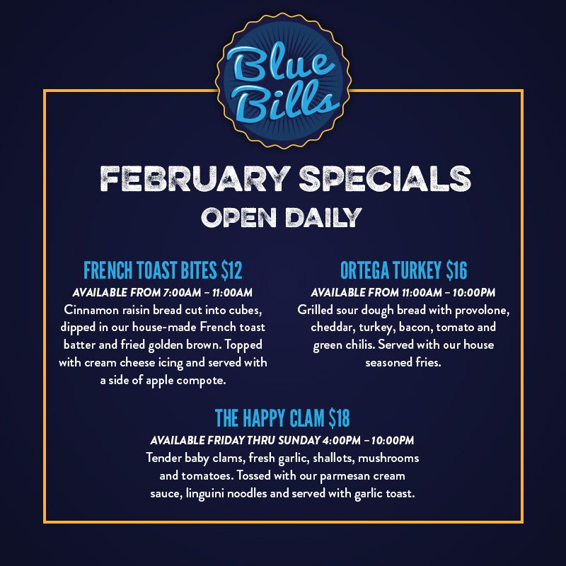 Blue Bills | Restaurant and Bar in Florence, Oregon