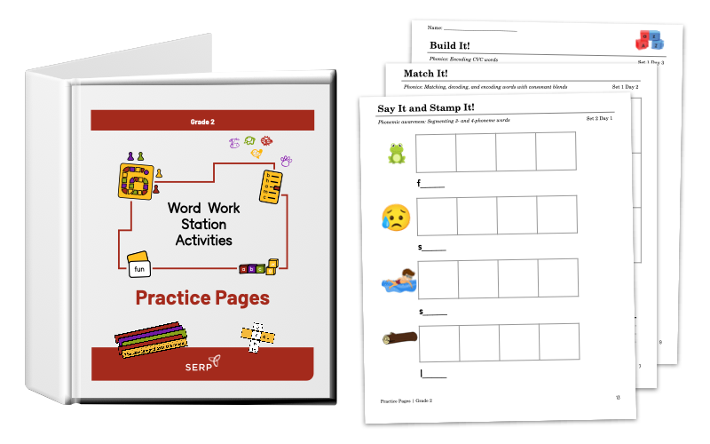 K-2 Literacy Teacher Resources | Word Work Station Kits
