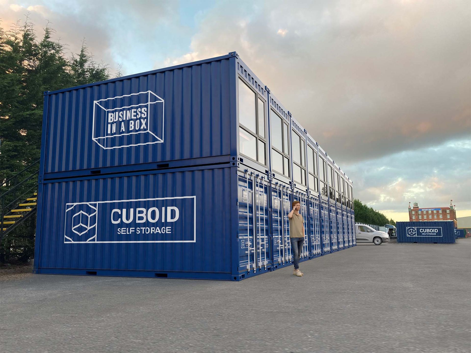 Shipping Container Office and Storage for eCommerce