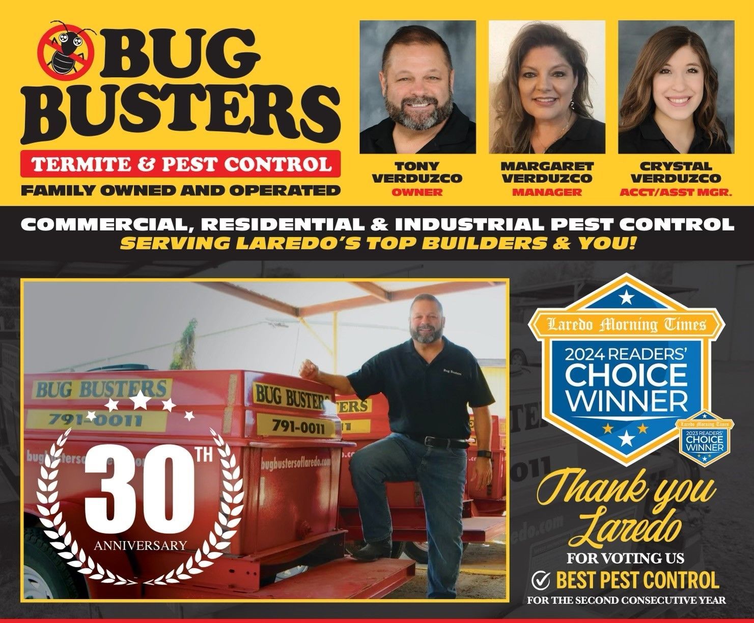 Bug Busters Termite & Pest Control | Laredo, TX | Extermination Service