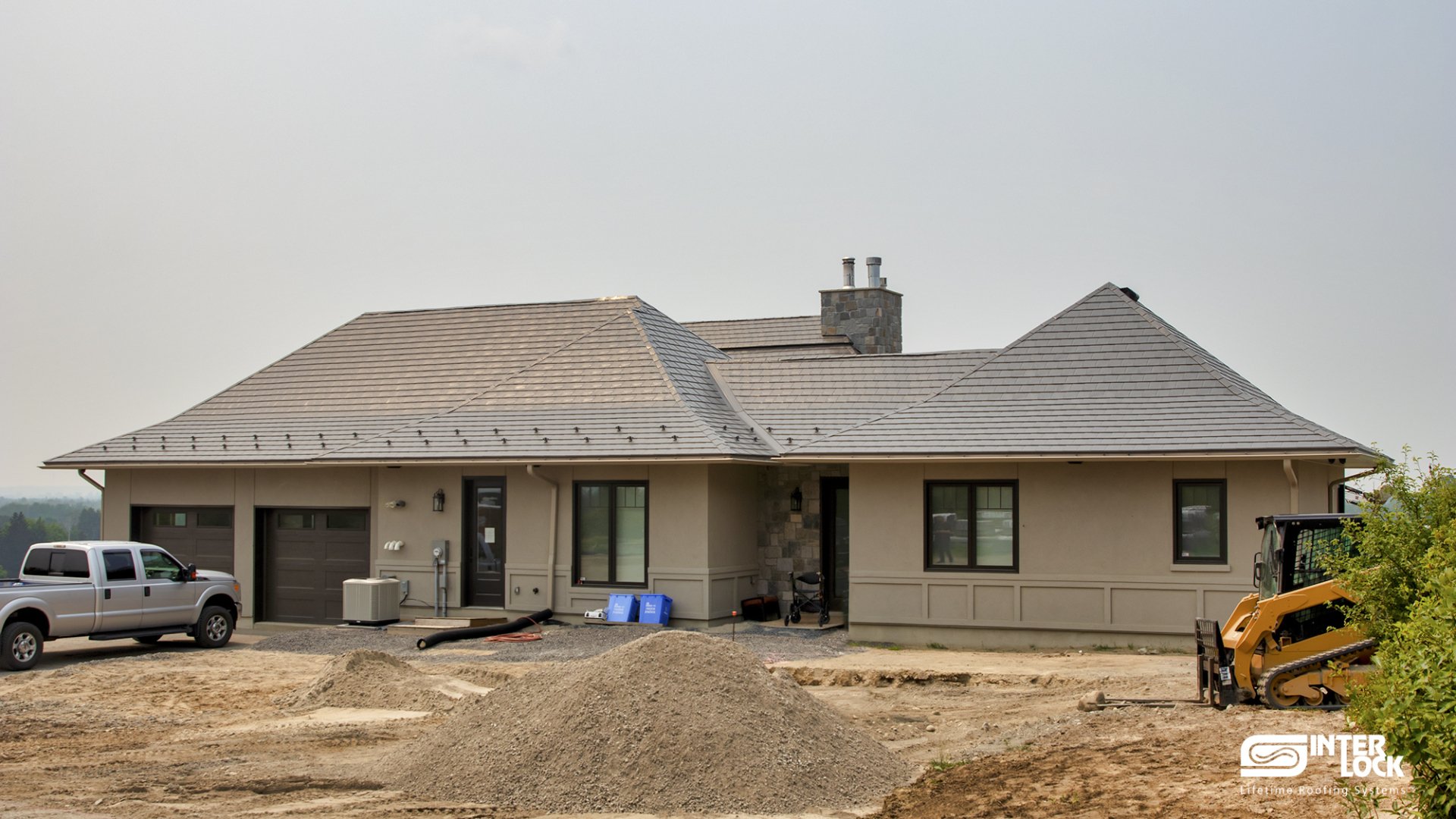 Sudbury, ON — Musket Grey Interlock® Metal Slate Roofing System (ONMS20088)