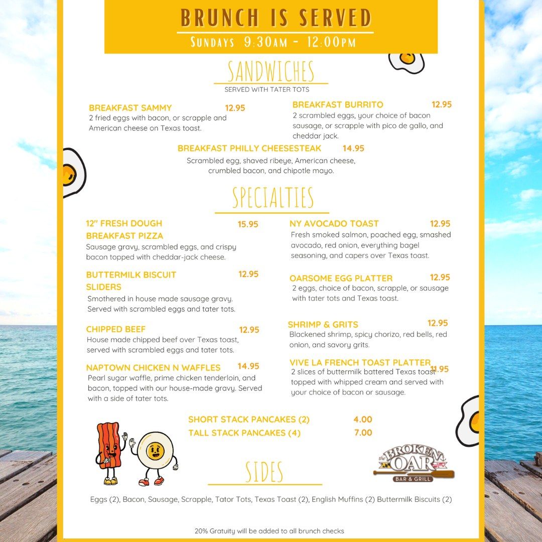 Weekly Specials | Broken Oar Bar & Grill | Glen Burnie, MD