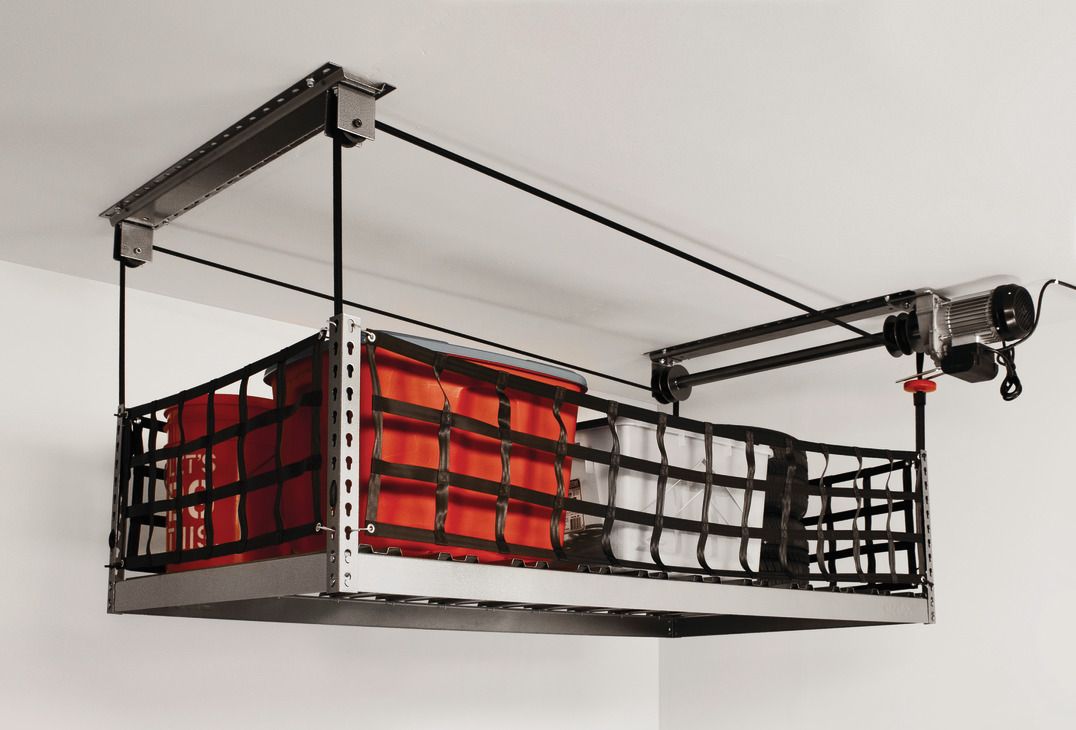 Torrance, CA Overhead Garage Storage Racks Design and Installation