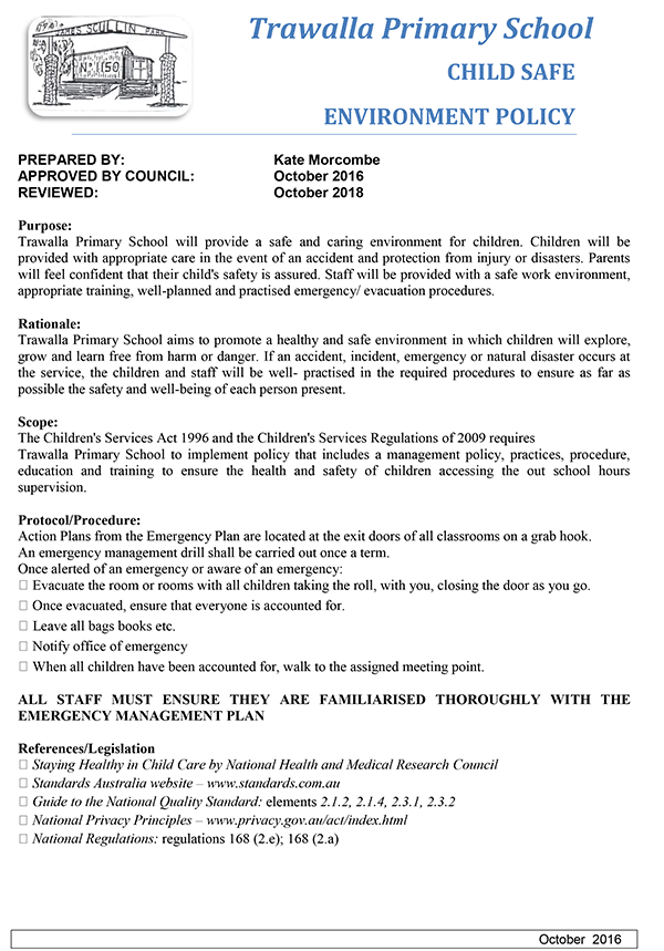 School Policies & Forms - Trawalla Primary School