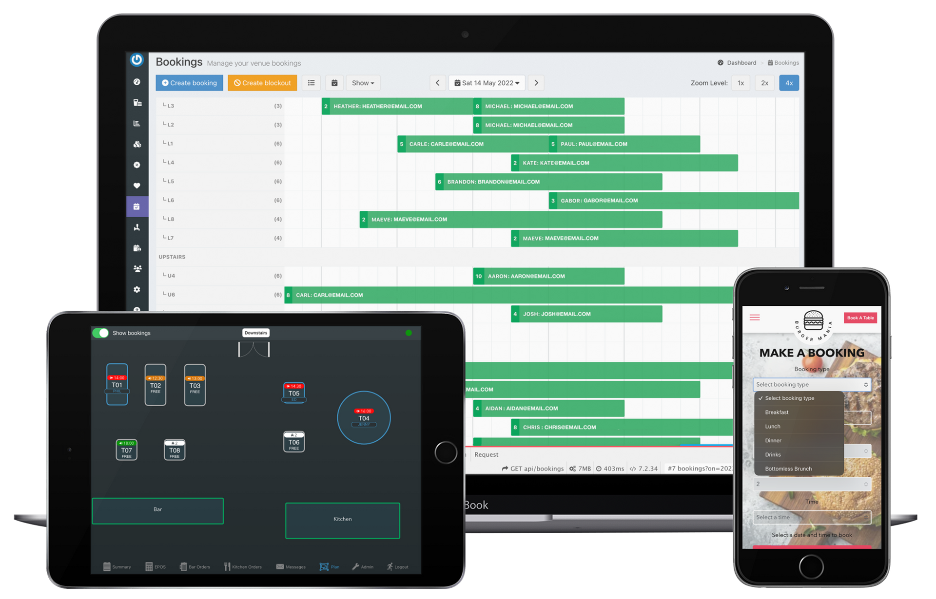 Hospitality Booking System | Tabology EPOS