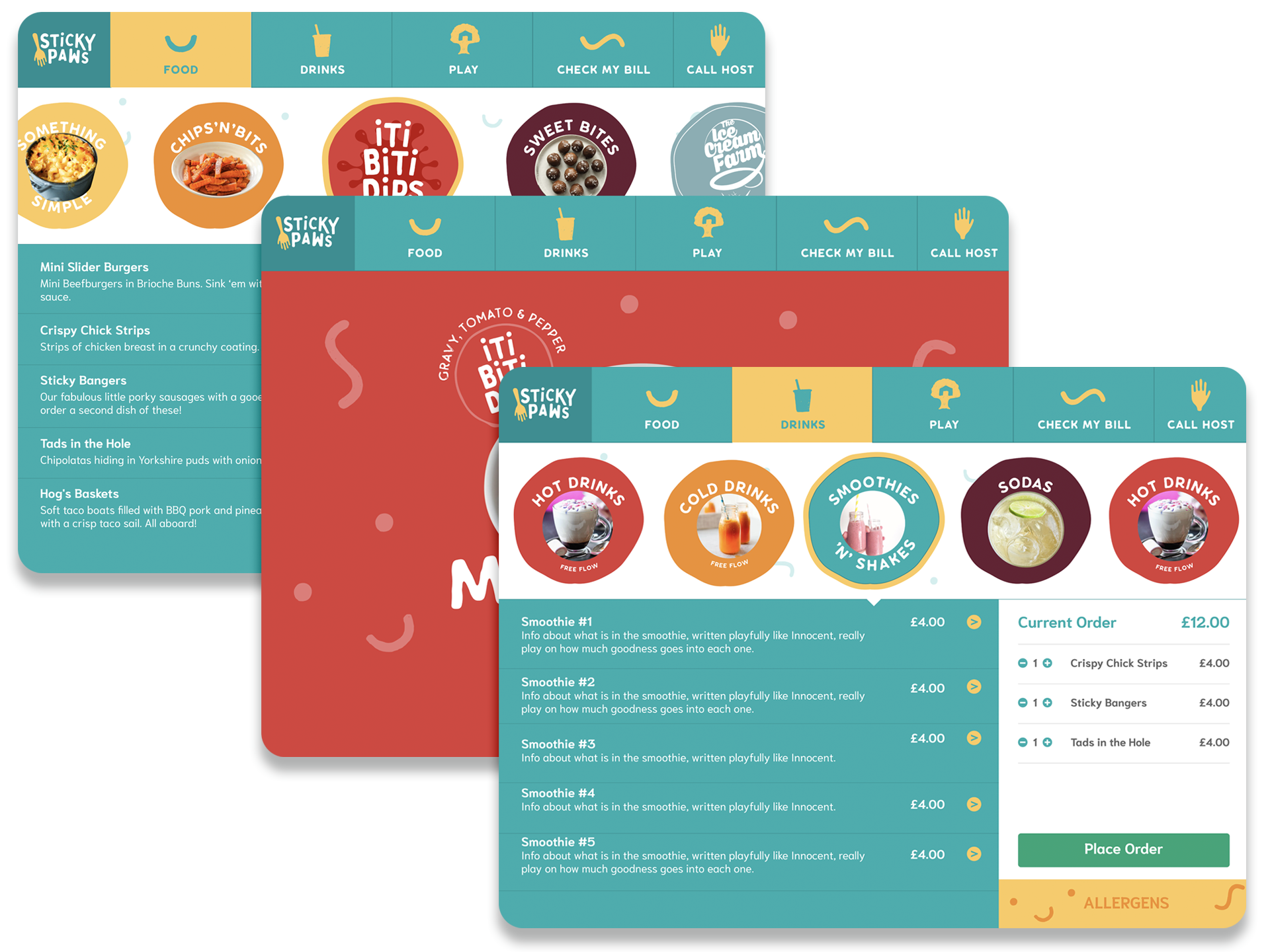 iPad Menus | Tabology EPOS