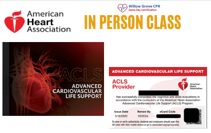 American Heart Association Certification Courses | Willow Grove CPR