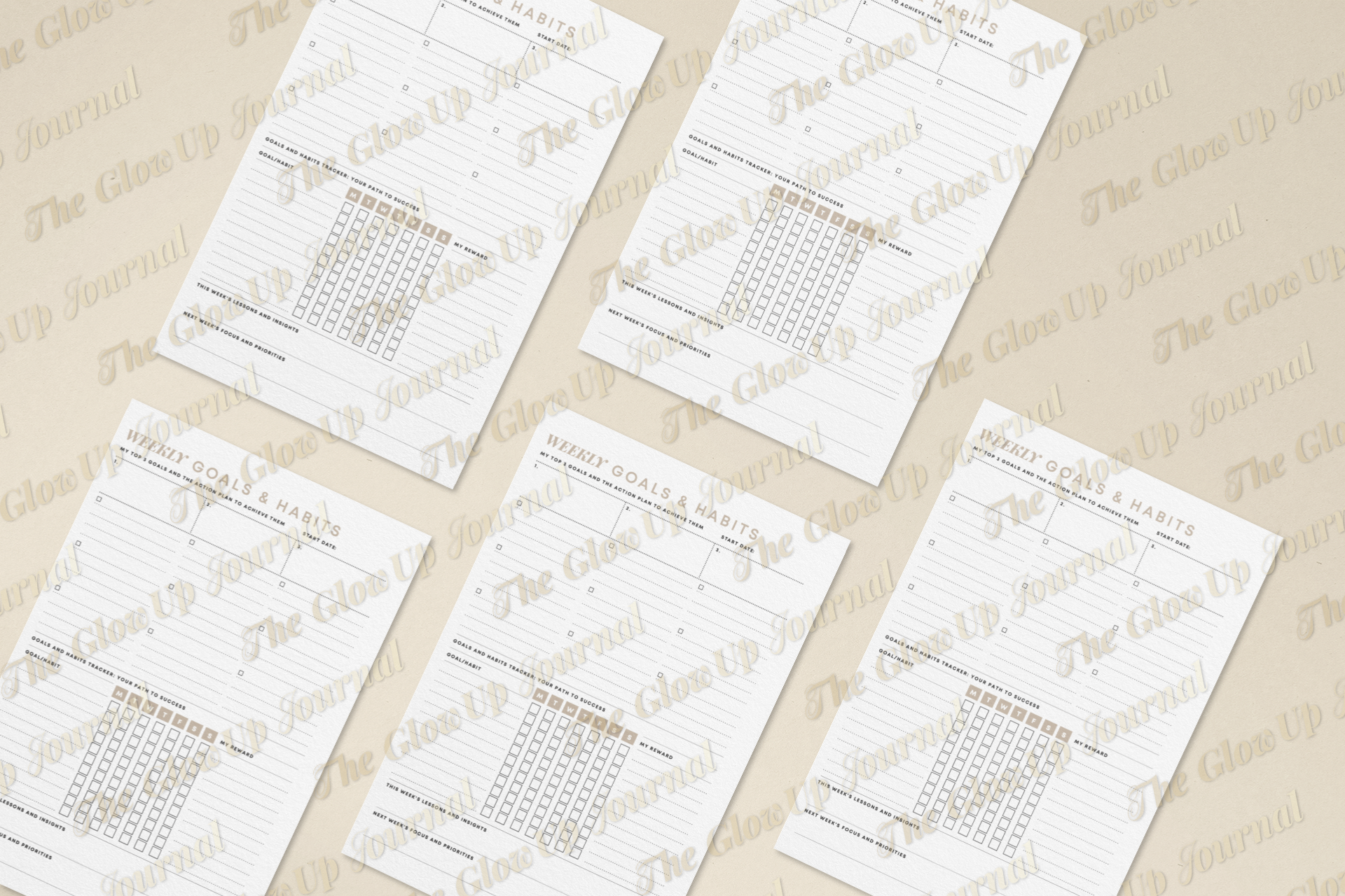 The Glow Up Journal: Your path to the highest self – A5 Rolling Monthly ...