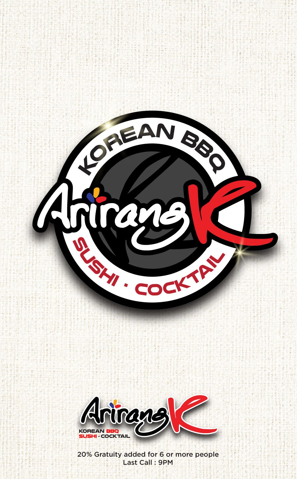 ARIRANG K LUNCH MENU