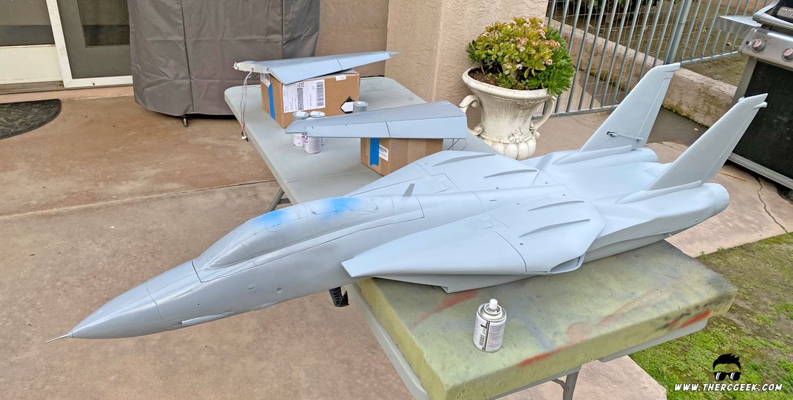 Refinish a Foam Jet Ep 3 – Freewing F-14 Tomcat Paint, Markings ...