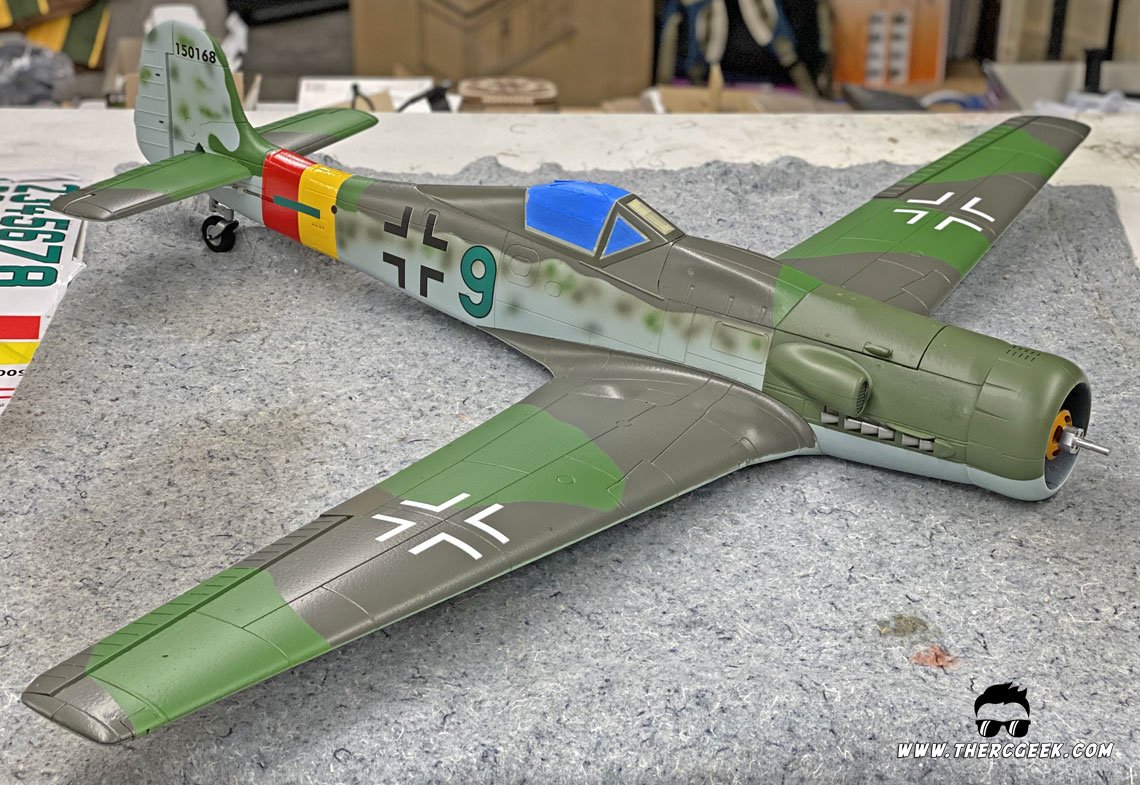 Flightline RC Ta 152H 1300mm Wingspan Assembly & Flight Review (w ...