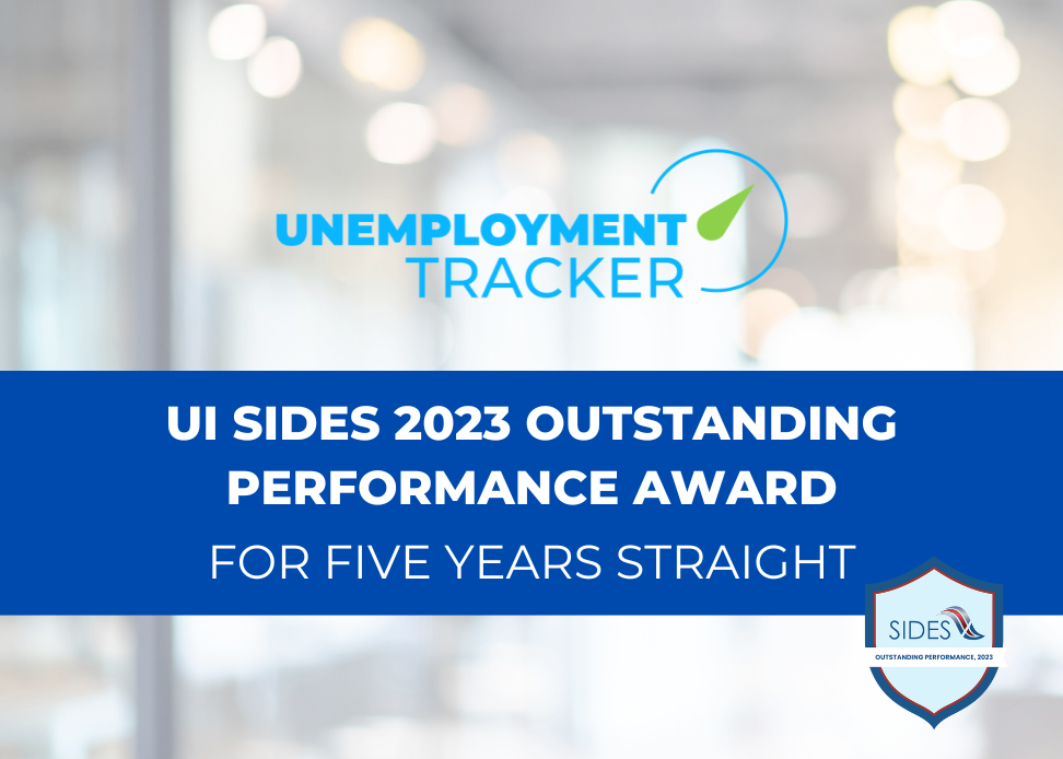 Unemployment Tracker Receives SIDES Outstanding Performance Award