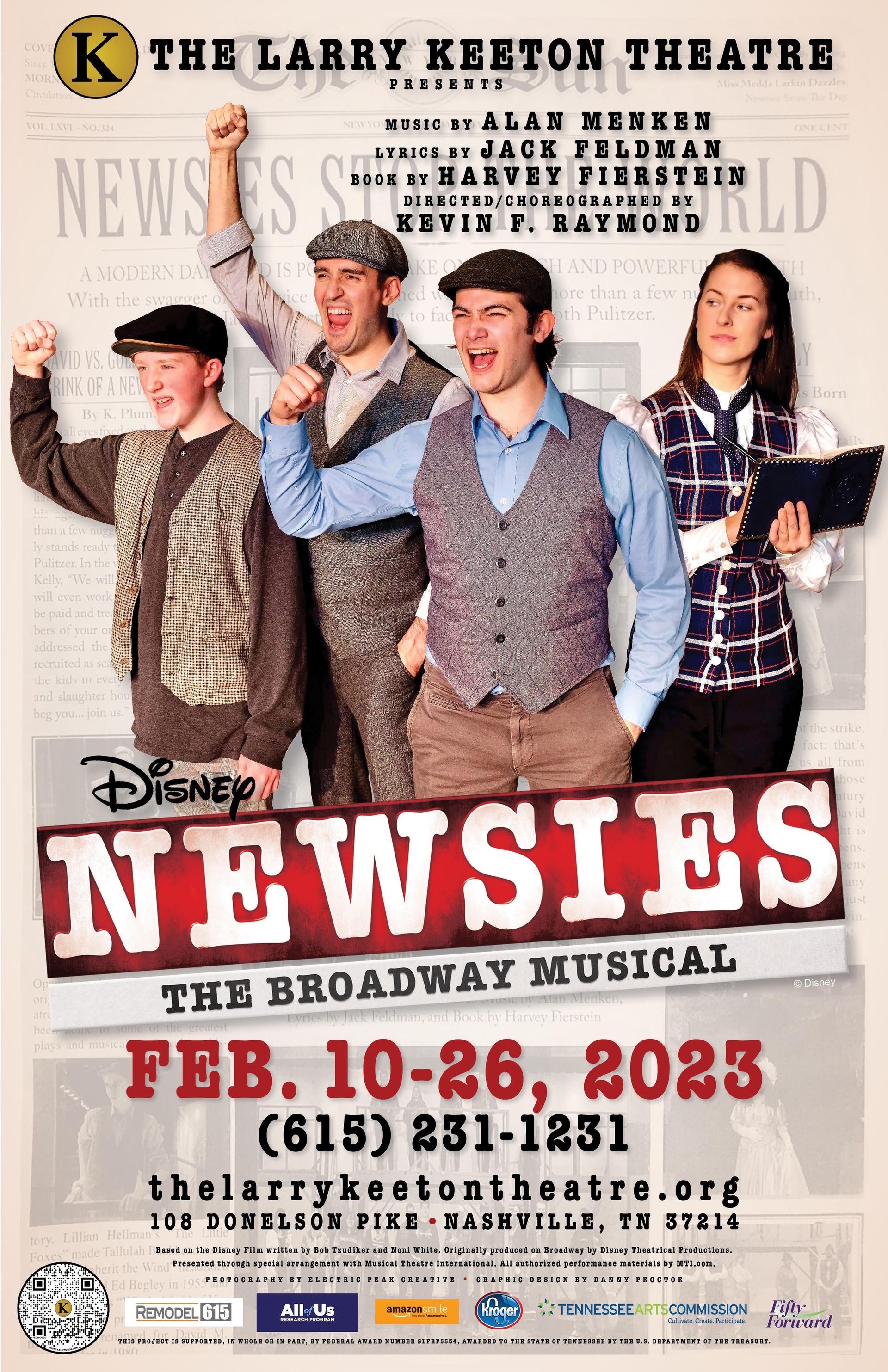 Newsies Gallery | The Keeton Theatre, Nashville, TN