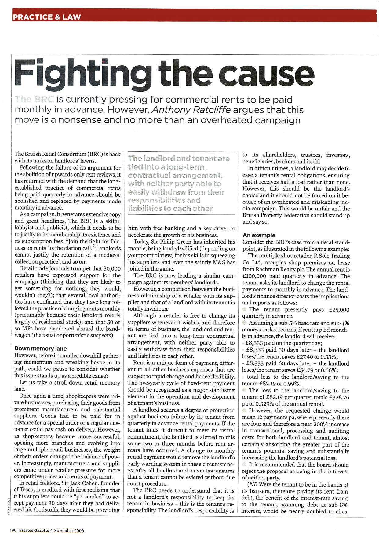 Fighting The Cause