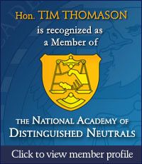 Tim Thomason | Phoenix Mediator, Arbitrator, Retired Judge