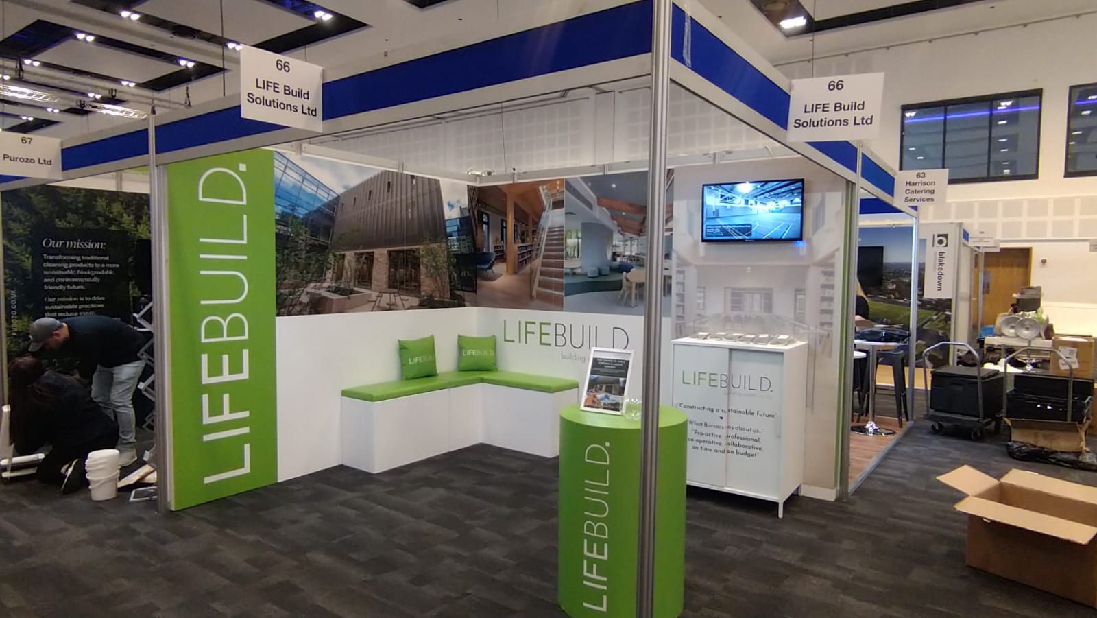 Exhibitions stands, bespoke, shell scheme, portable display