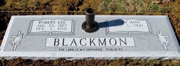 Companion Flat Markers – Canton, MS – Davidson Marble