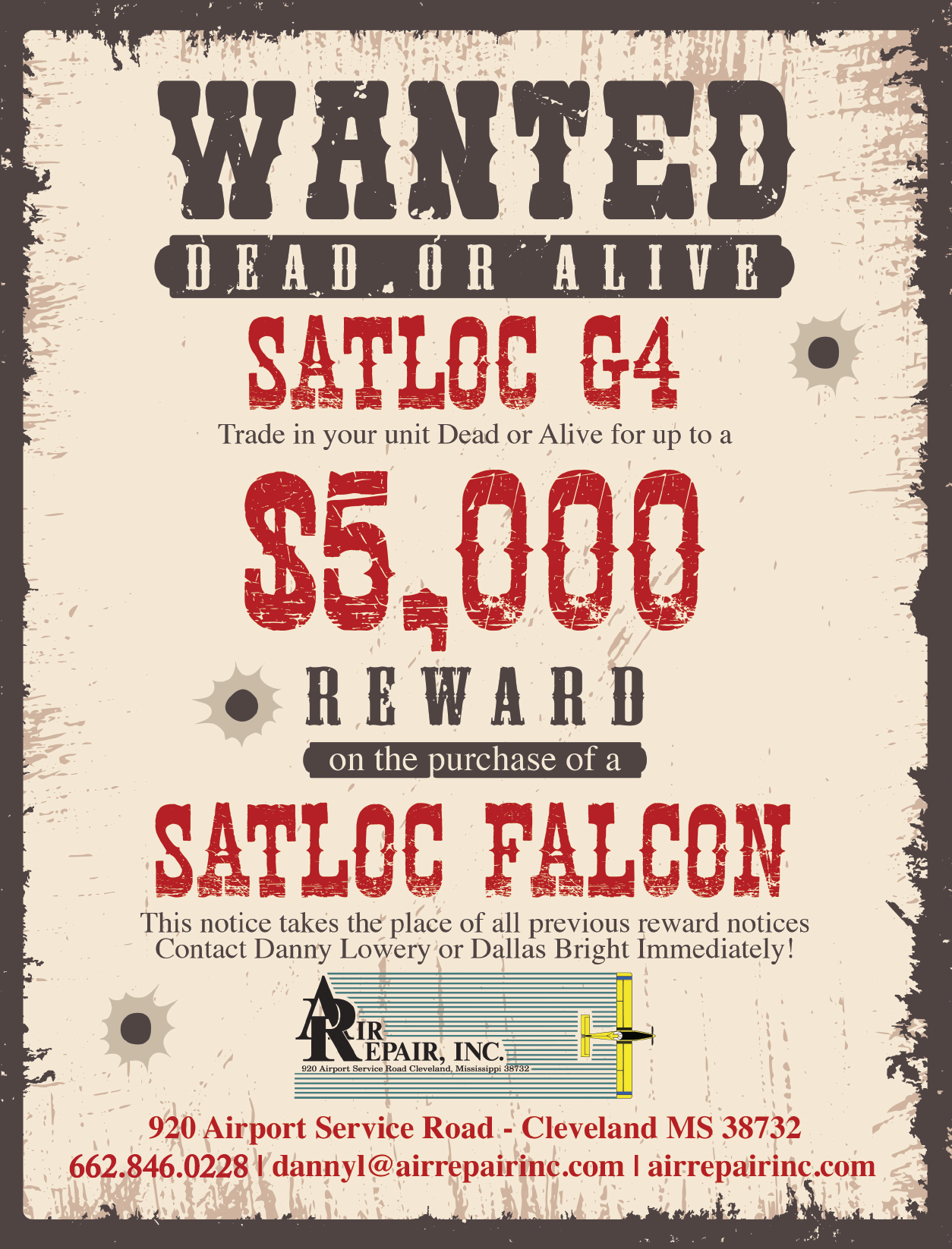 Satloc Shop | Air Repair Inc. | Cleveland, MS