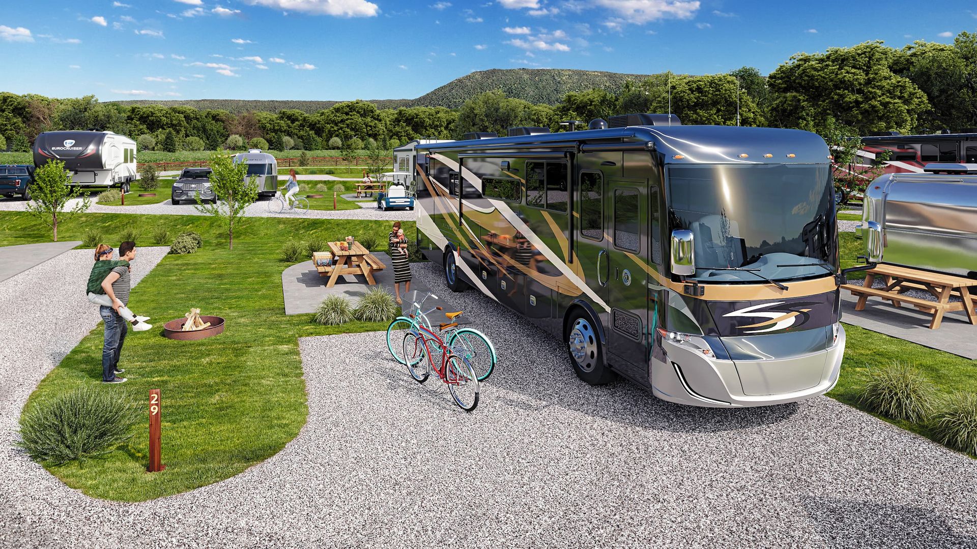 Luray Va Shenandoah Valley RV Camping Full Hook Up Riverfront