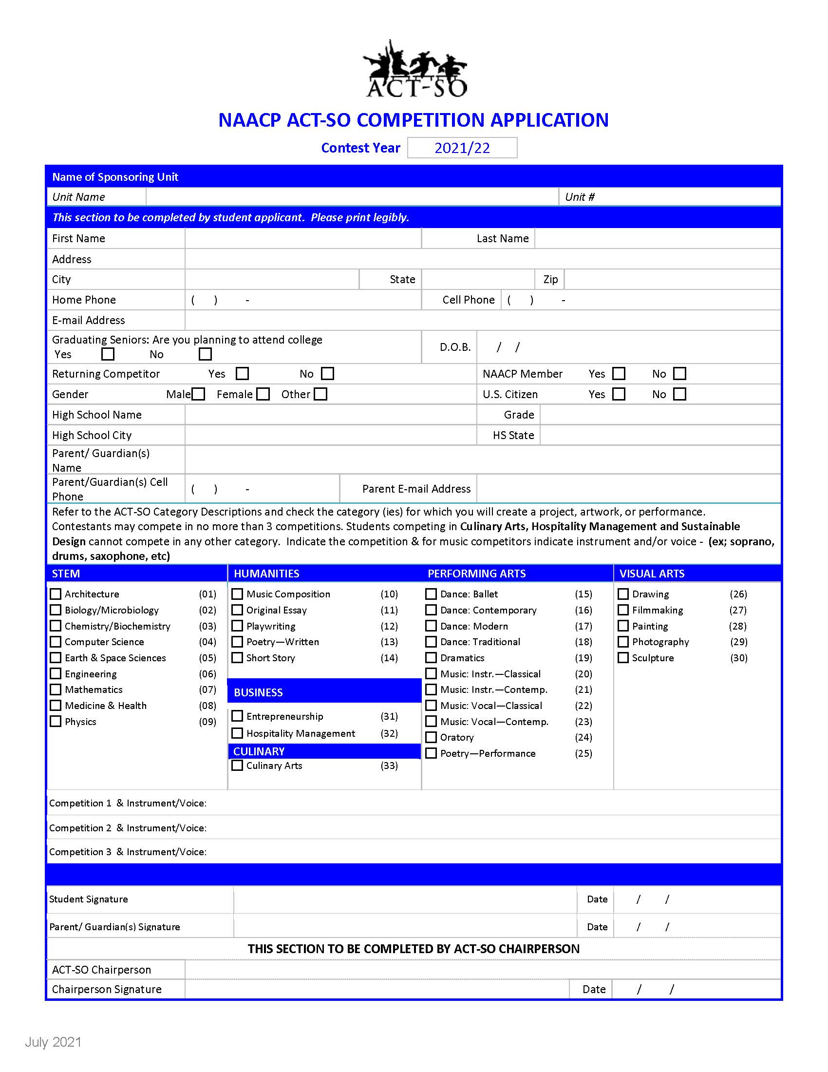 ACT-SO Application | Suffolk County ACT-SO