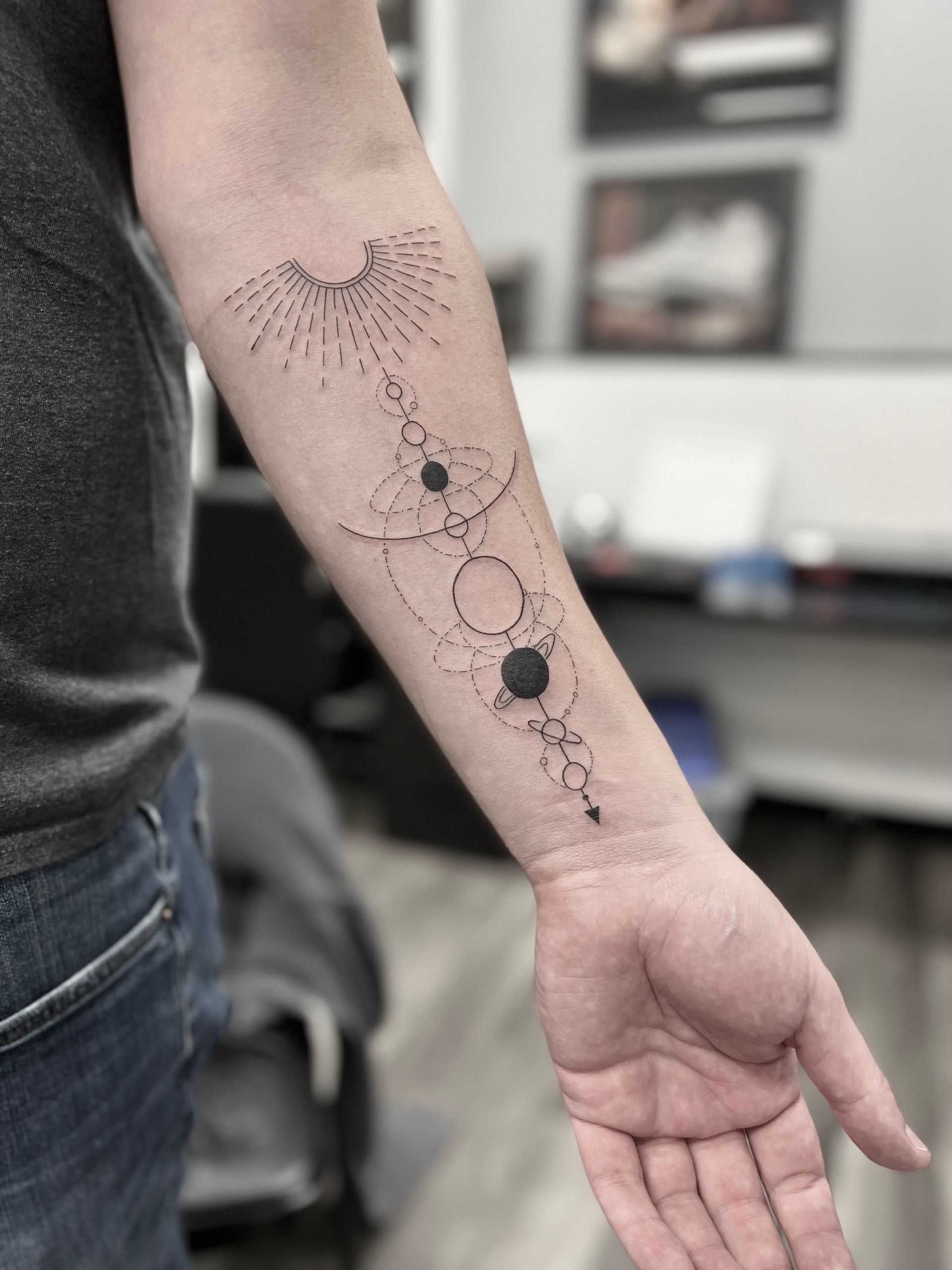 Anahi Castaneda| Black and Grey | Fine Line tattoos