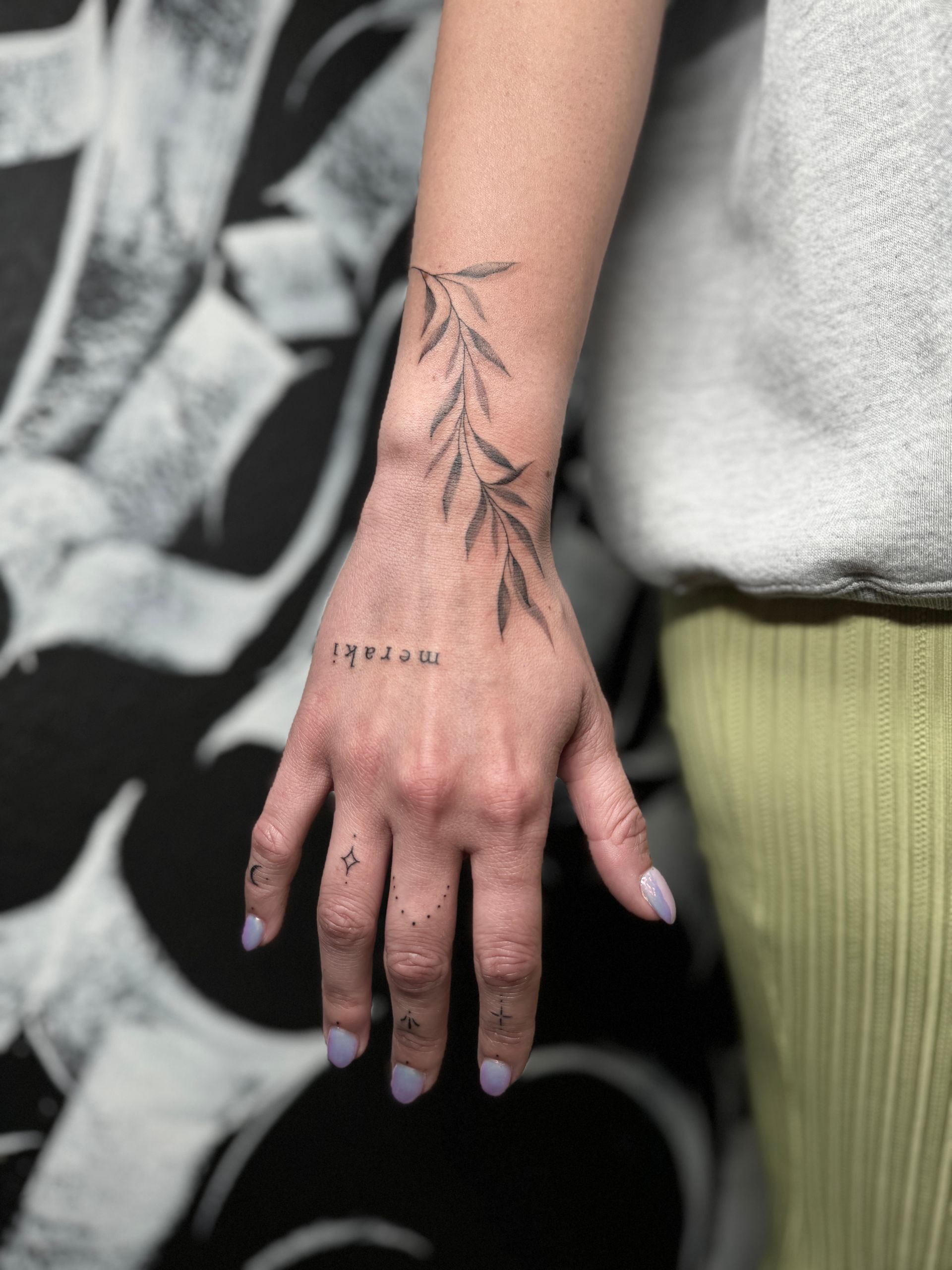 Anahi Castaneda| Black and Grey | Fine Line tattoos