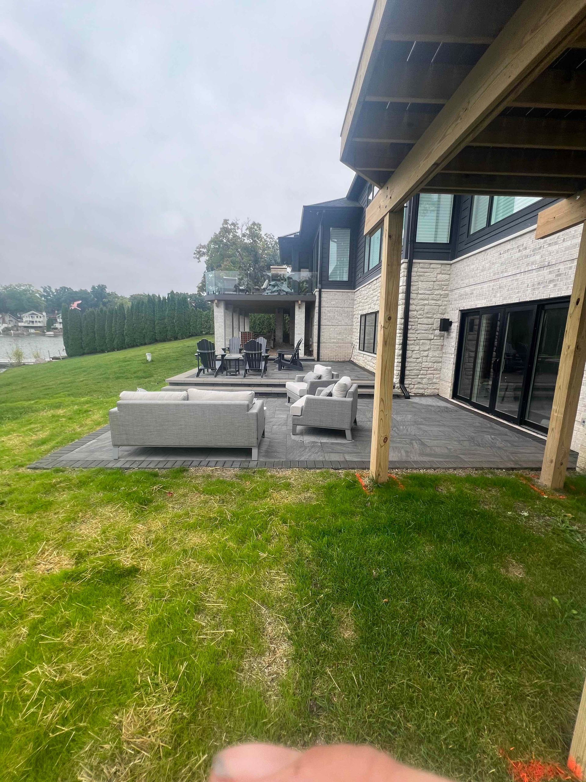 Patio with Fire Pit on White Lake, MI - Project Page