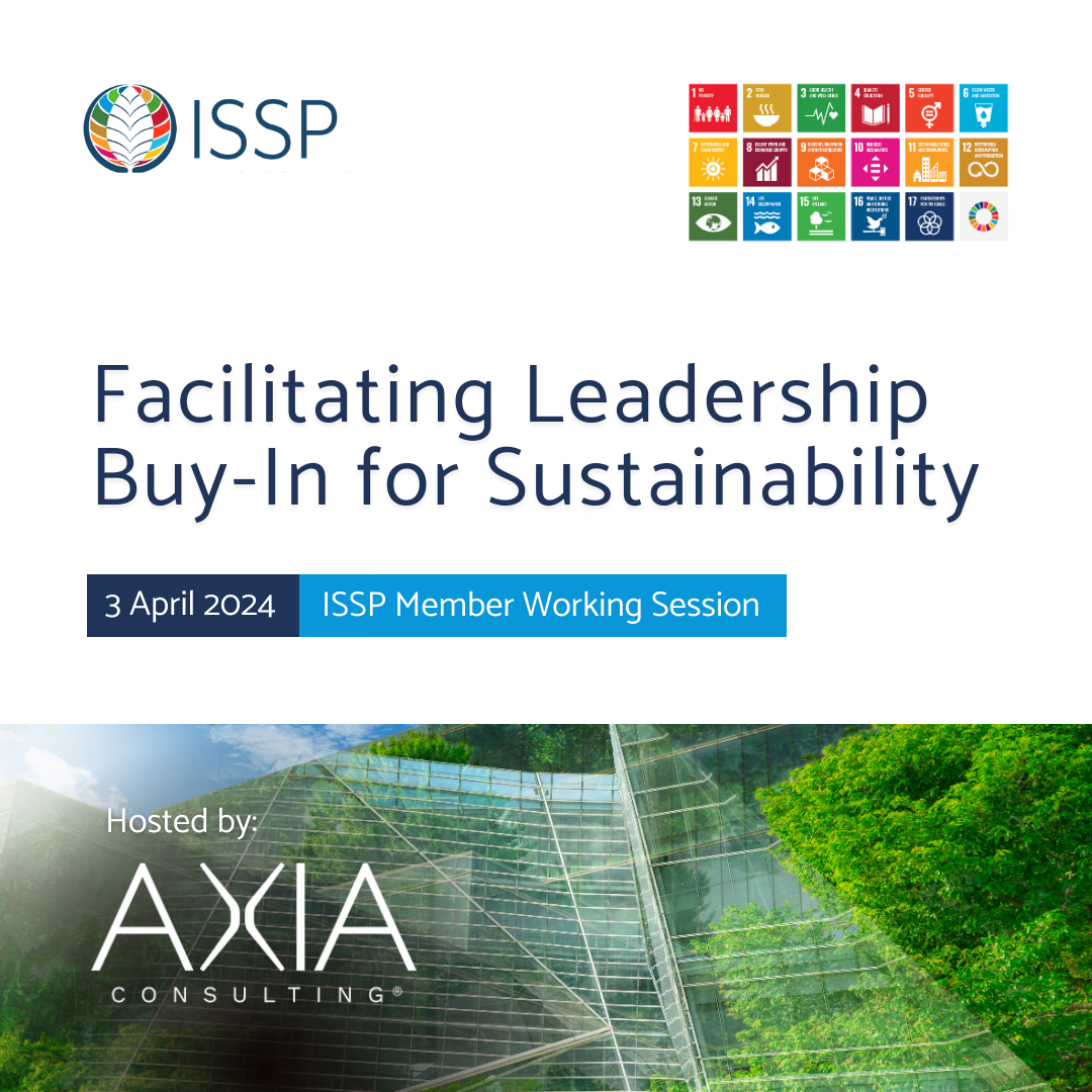 ISSP - Facilitating Leadership Buy-In for Sustainability - Member ...