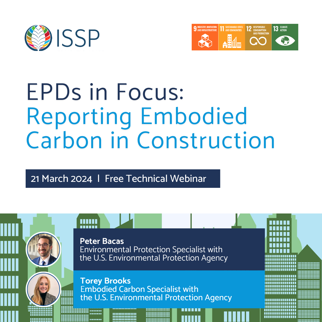 ISSP - EPDs in Focus: Reporting Embodied Carbon in Construction