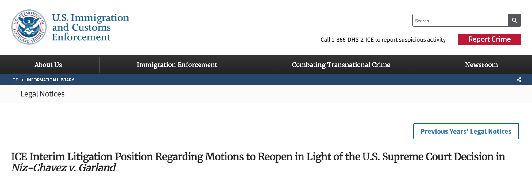 Immigration and Customs Enforcement | Saenz-Rodriguez & Assoc.