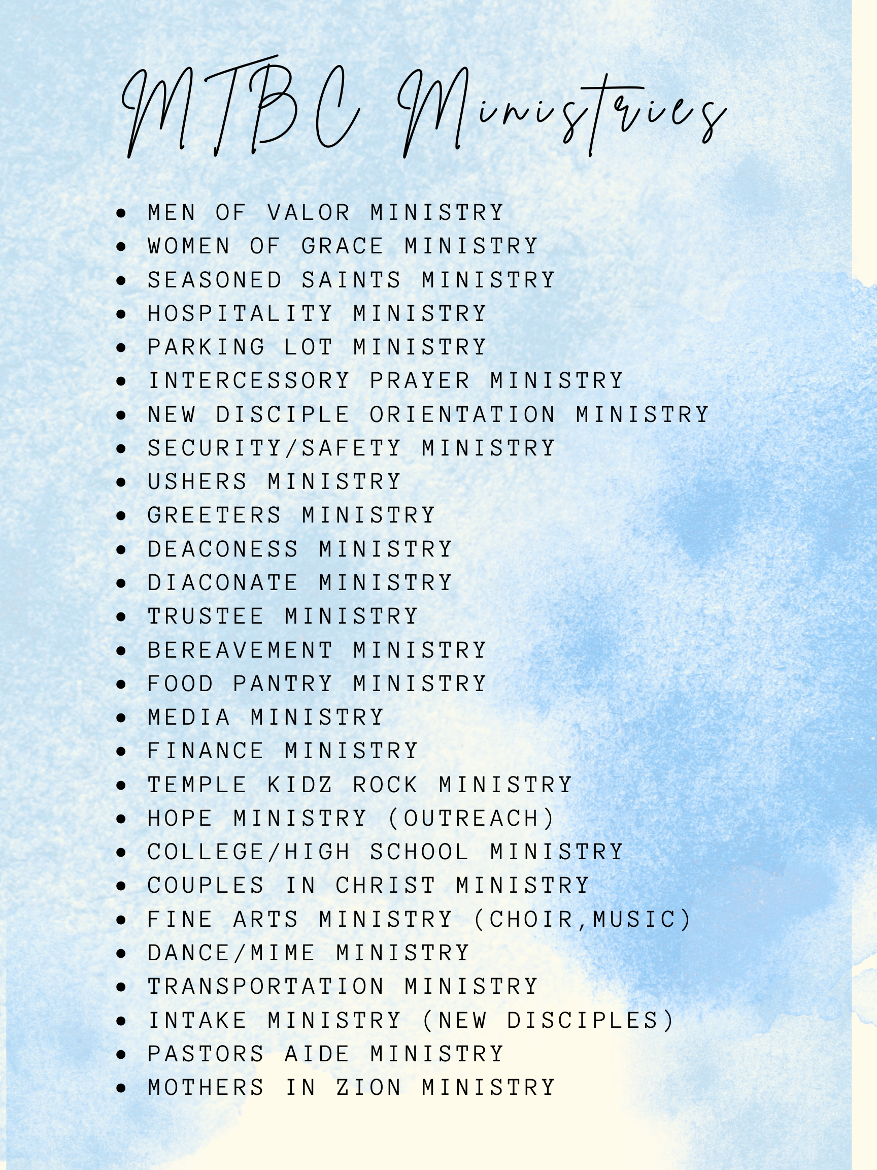 Ministries
