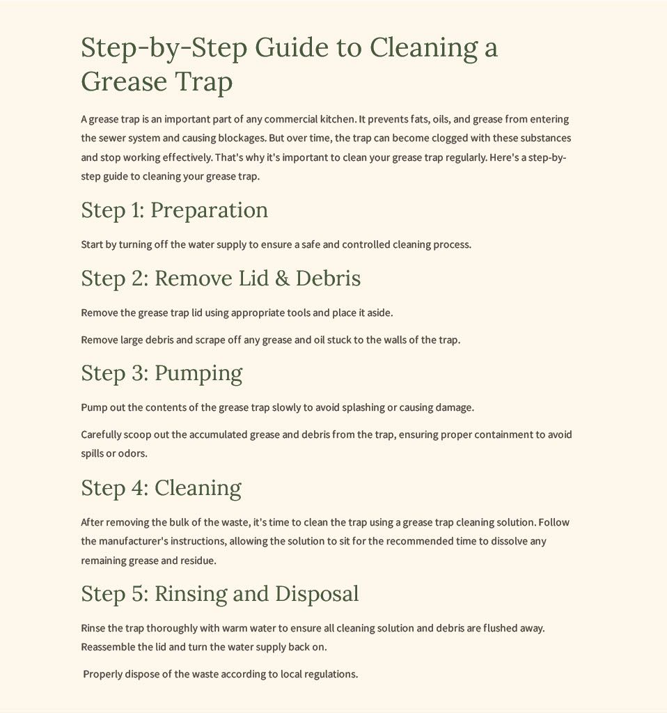 What Happens if a Grease Trap Isn't Cleaned? | Southern Green Inc