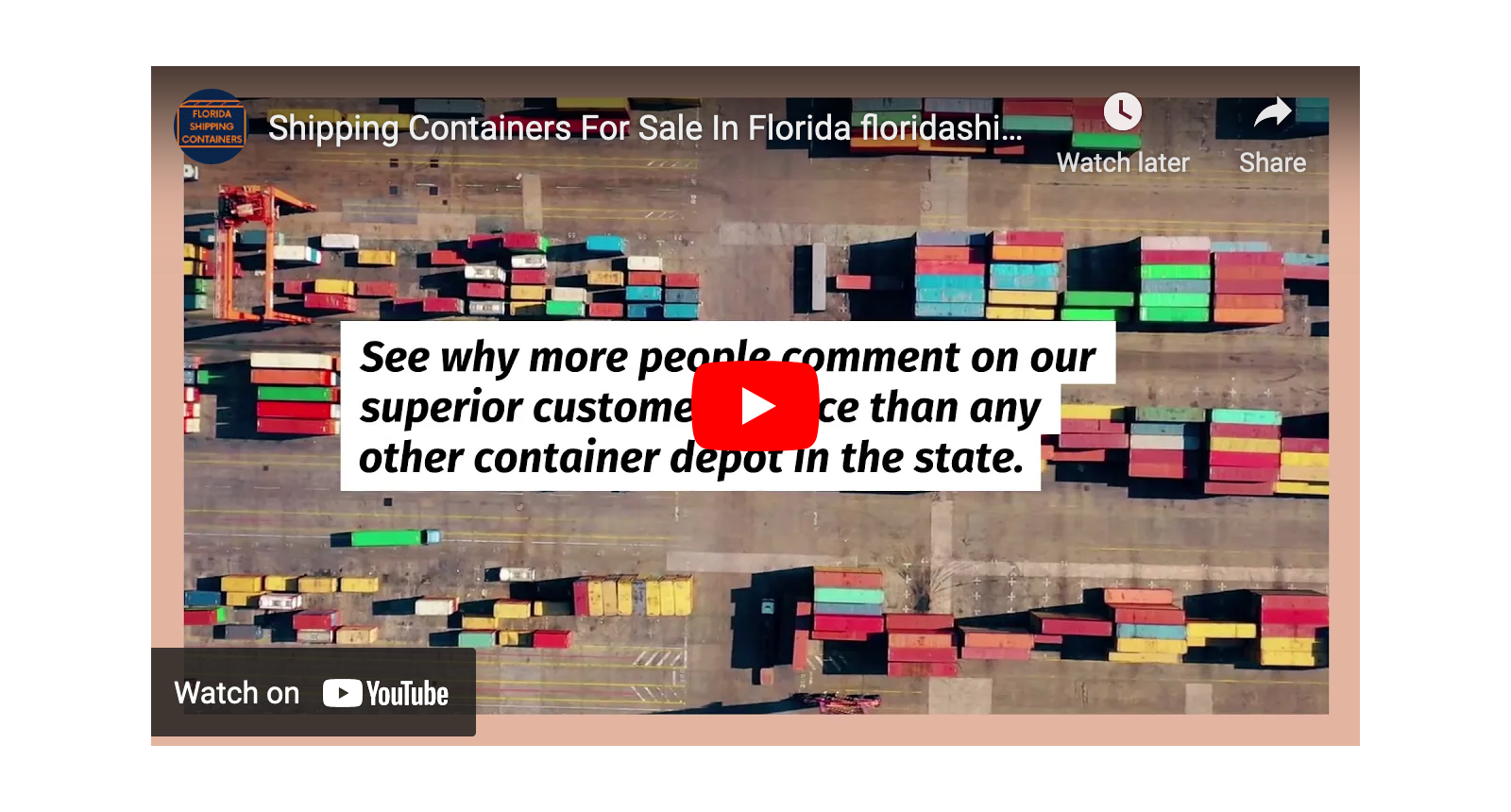 Shipping Containers For Sale in Florida - New & Used - FREE Quotes ...